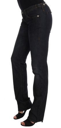 Costume National Womens Dark Blue Cotton Slim Fit Jeans Clothing