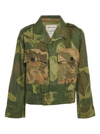 Zadig&Voltaire veste à imprimé camouflage pre-owned - Vert