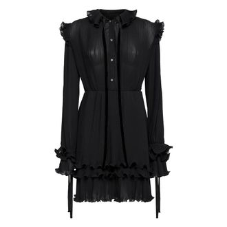 Philipp Plein Midi-Kleid Plissee - - Dresses - Damen - Schwarzk - XS