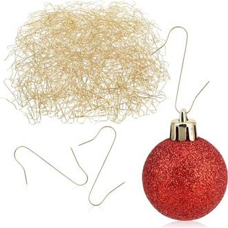 Com-Four 600x Crochet pour d&eacute;coration de Sapin de No&euml;l - d&eacute;coration de Sapin de No&euml;l - Parfait pour Pendentif d&eacute;co