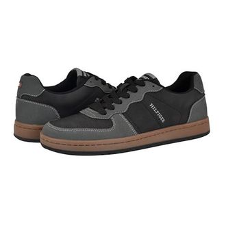 Tommy Hilfiger Baskets Lukas pour homme, Gris fonc&eacute;/multicolore, 47 EU