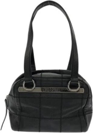 Chanel Pre-owned Sac bandouli&egrave;re en cuir caviar - Femme - Pre-owned - Noir - Taille: ONE Size