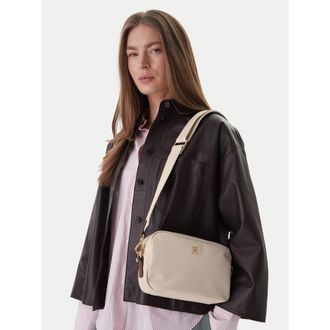 Tommy Hilfiger Handtasche Tommy Hilfiger Popette Camera Bag AW0AW17704 Beige