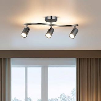 Opviq Antique Lacquer Chandelier, Metal Body, &Oslash;6 cm Cap, 25 cm Height, 3 x GU10 Bulbs Included, Elegant Design for Modern Spaces, IP20 Rated