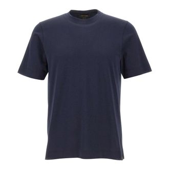 Gran Sasso Rundhals-T-Shirt - - Tops - Herren - Blau - L