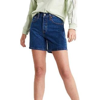 Levi's 501 Mid Thigh Shorts Short en Denim Femme, Salsa Charleston Shadow, 23W