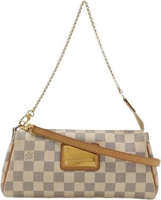 Louis Vuitton Sac bandouli&egrave;re Eva Chain Damier Azur Pre-owned - Femme - Pre-owned - Beige - Taille: ONE Size