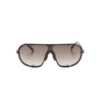 Dries Van Noten unisex, Accessoires, Brun, Taille: ONE Size 216 C5 Aviator Lunettes de soleil