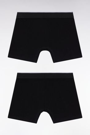Eden Park Lot De Deux Boxers En Jersey De Coton Stretch Colorblock Gris Fonc&eacute;