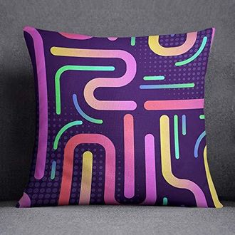 Bonamaison Le Jardin du Lin Kissenh&uuml;llen, Cotton, Mehrfarbig, 45x45