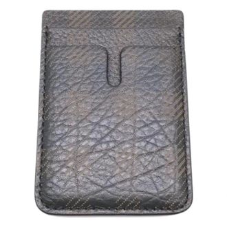 Burberry Porte-cartes Pre-owned - Homme - Pre-owned - Noir - Taille: ONE Size