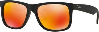 Ray-Ban Homme, Accessoires, Noir, Taille: 55 MM Justin Lunettes de soleil