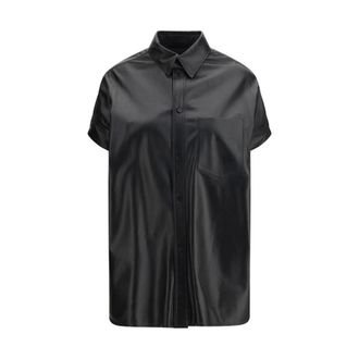 Balenciaga Shirt mit eingelegten &Auml;rmeln - - Blouses & Shirts - Damen - Schwarzk - 3XS