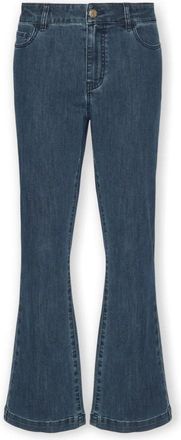 Elena Miro Femme, Jeans, Bleu, Taille: 46 FR Florence 5-pocket Kick Flare Jeans