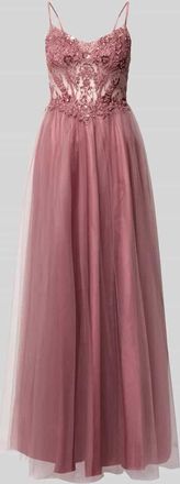 Laona Maxikleid mit Stitchings und Pailetten
