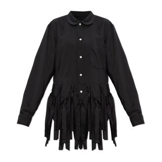 Comme Des Gar&ccedil;ons Das Shirt mit Fransen - - Blouses & Shirts - Damen - Schwarzk - S