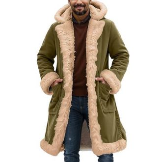 Generic Manteau Homme Hiver Chaud,Manteau dhiver &eacute;pais pour homme coupe d&eacute;contract&eacute;e et chaleur maximale veste ext&eacute;rieure dext&eacute;rieur adapt&eacute;e quotidien et aux 