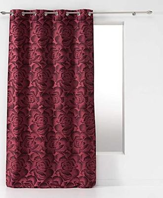 Douceur d'Intérieur douceur dIntérieur Ösenvorhang, Rot, 140 x 260 cm
