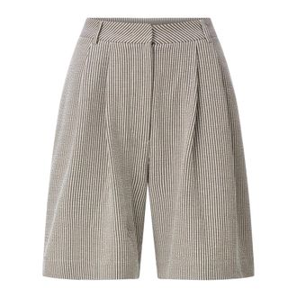 Rich & Royal Jersey Seersucker Bermuda - - Shorts - Damen - Braun - M