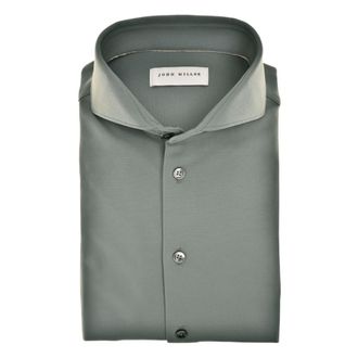 John Miller Homme, Chemises, Gris, Taille: XS Chemise Hyperstretch Coupe Slim