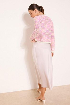 Lipsy Strickjacke Lipsy gekn&ouml;pfte Strickjacke mit Boucl&eacute;-Struktur (1-tlg)