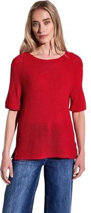 Street One Pull &agrave; Manches Courtes pour Femme, Glory Red, 38