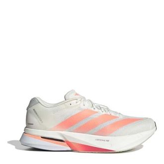 adidas Adizero Boston 13 Chaussures de course sur route pour homme, Blanc, orange, gris, 46 EU