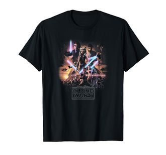 Star Wars The Clone Wars Poster T-Shirt