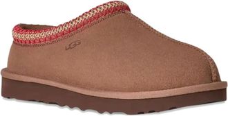UGG Loafer - Slip-On Flat Shoes With Woven Trim Accents - Gr. 37 (EU) - in Braun - für Damen