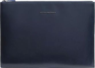 Piquadro unisex, Sacs, Bleu, Taille: ONE Size Pochette en cuir pour iPad Pro 12,9