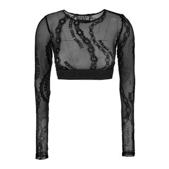 Versace Jeans Couture Damen, Oberteile, Schwarzk, 3XSGröße