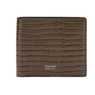 Tom Ford T Line Classic Bifold Geldb&ouml;rse - - Accessories - Herren - Braun - ONE SIZE