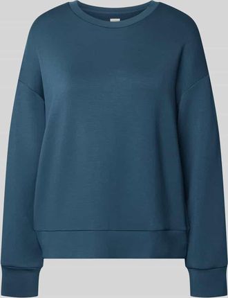 Schiesser Sweatshirt mit Rundhalsausschnitt und Label-Detail