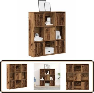 vidaXL Bücherregal Altholz-Optik 89x24x101,5 cm Holzwerkstoff - Vidaxl