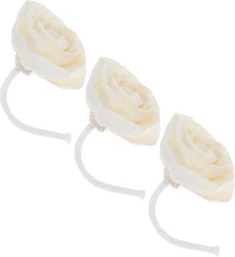 TOPBATHY 3 St&uuml;ck K&uuml;nstliche Duftblumen mit Baumwollseil 7cm Aromadiffusor Ersatz f&uuml;r &Auml;therische &Ouml;le Duftspender f&uuml;r Innenr&auml;ume Schlafzimmer und B&uuml;ro