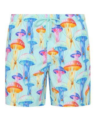 Vilebrequin Schnelltrocknende Badeshorts mit Quallenmotiven in
