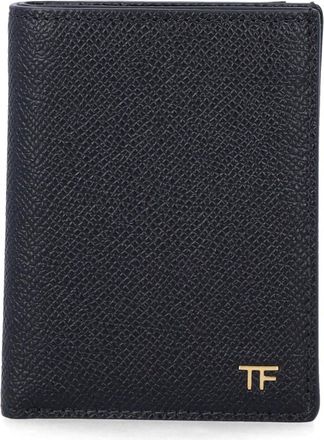 Tom Ford Homme, Accessoires, Noir, Taille: ONE Size Folding Card T Line