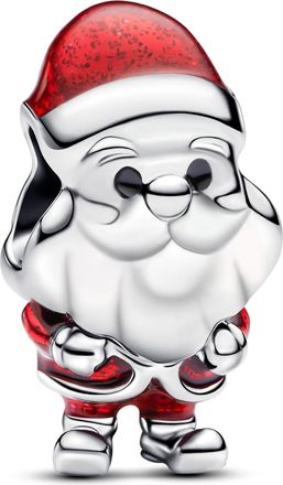 Pandora Moments Verspieltes Weihnachtsmann Charm aus Sterling Silber, Kompatibel Moments Armbänder, 793593C01