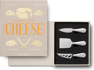 Printworks Printworks The Essentials Käsemesser Set - 3-teiliges Edelstahl Geschenkset mit Zinken, Meißel und Herzmesser - Stilvolles Charcuterie-Zubehör und spü