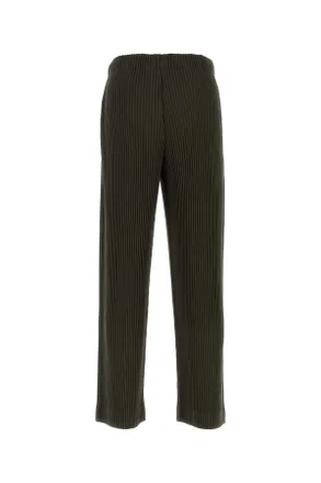 Homme Pliss&eacute; Issey Miyake Colors Trousers - Green