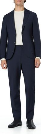 HUGO BOSS Herren Anzug blau Slim Fit