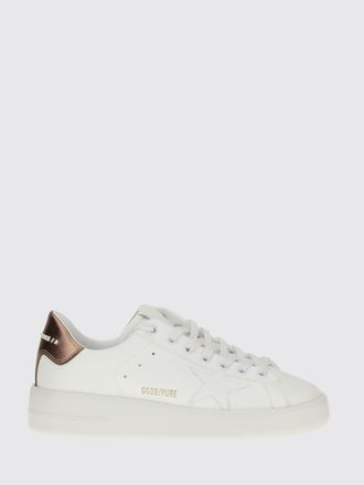 Golden Goose Baskets Pure-Star en cuir de veau lisse avec design bicolore