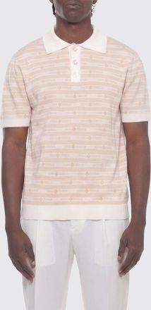 Casablanca Strick-Poloshirt aus reiner Wolle mit Kontrast-Logo