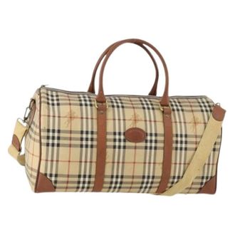 Burberry Sac Boston Vintage Pre-owned - Femme - Pre-owned - Beige - Taille: ONE Size