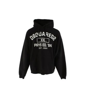 Dsquared2 Homme, Sweatshirts et sweats &agrave; capuche, Noir, Taille: XL Dj herca fit Sweater
