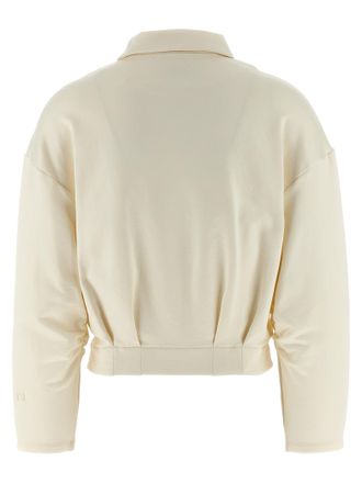 Max Mara Womens White Silk Sweatshirt Clothing