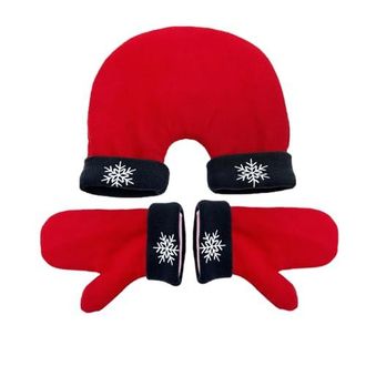 Generic Moufles en polaire - Gants de couple en coton - Romantique - Pour la Saint-Valentin - 3 gants chauds et portables pour lhiver - Fournitures dhiver pou