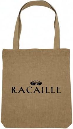 Fabulous Sac Shopping Tote Bag Aspect Lin - Racaille Mignon Thug Life Humour Meme - Sac de Courses Toile Epaisse 360g Beige Naturel Cabas Port&eacute; Epaule Solide I