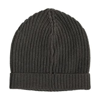 Dolce & Gabbana Luxuri&ouml;se Cashmere Strick Beanie M&uuml;tze - - Accessories - Herren - Grau - ONE SIZE