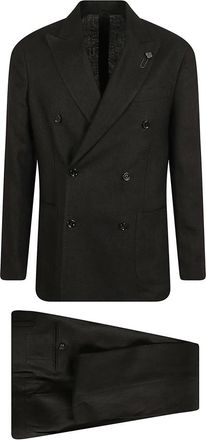 Lardini Homme, Costumes, Noir, Taille: XL Costume crois&eacute;